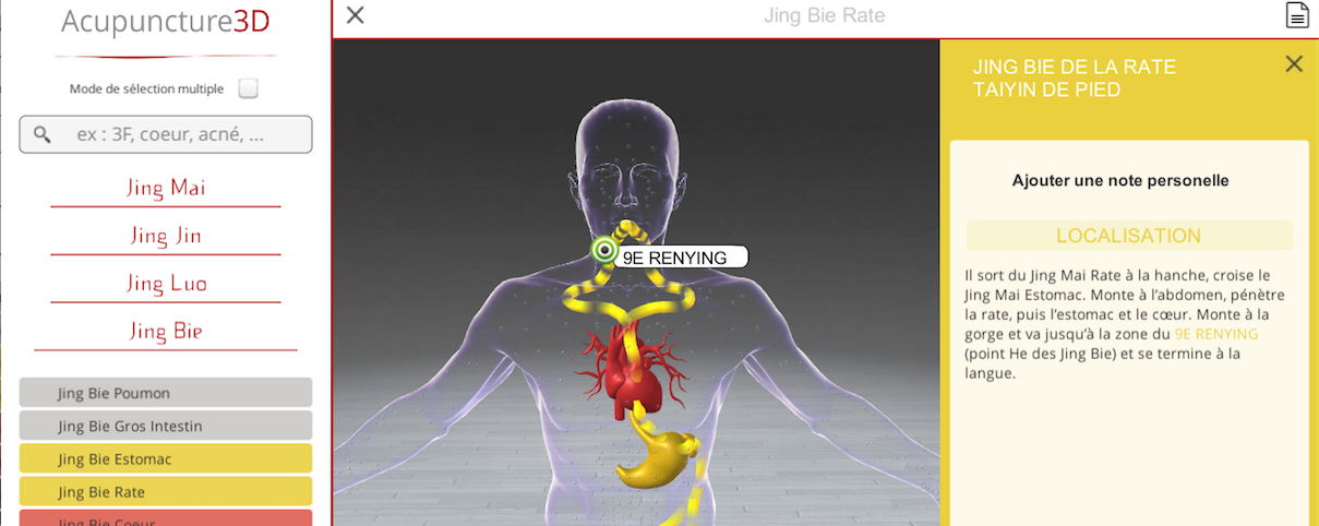 Acupuncture 3D features - The most complete 3D software to learn ...